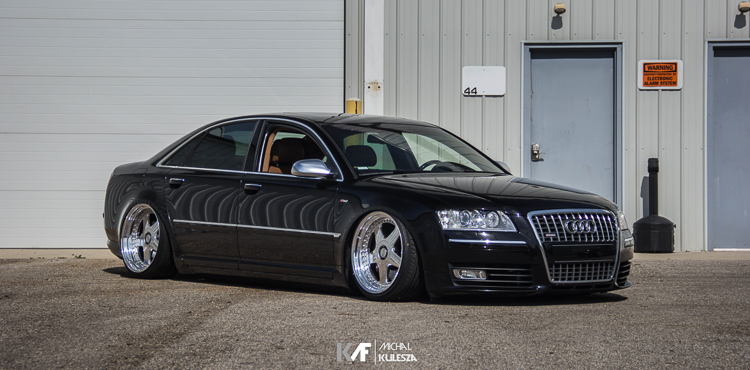 Bagged D3 Audi A8 on OZ Futura Wheels – Nick's Car Blog