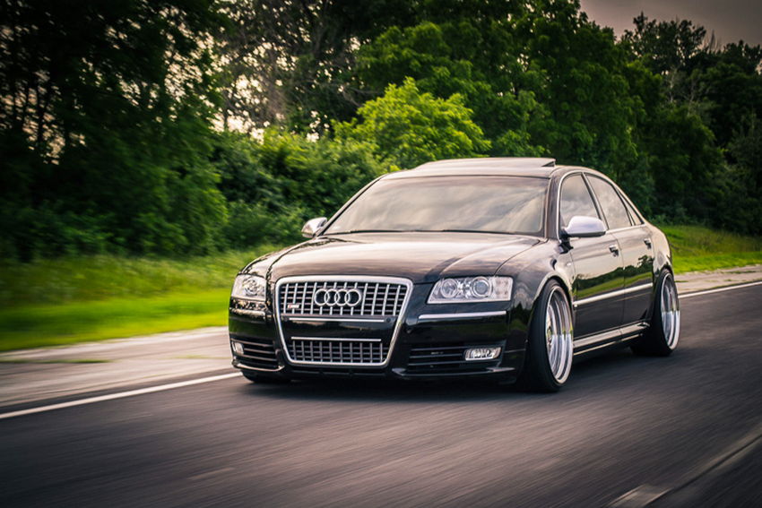 Bagged D3 Audi A8 on OZ Futura Wheels – Nick's Car Blog